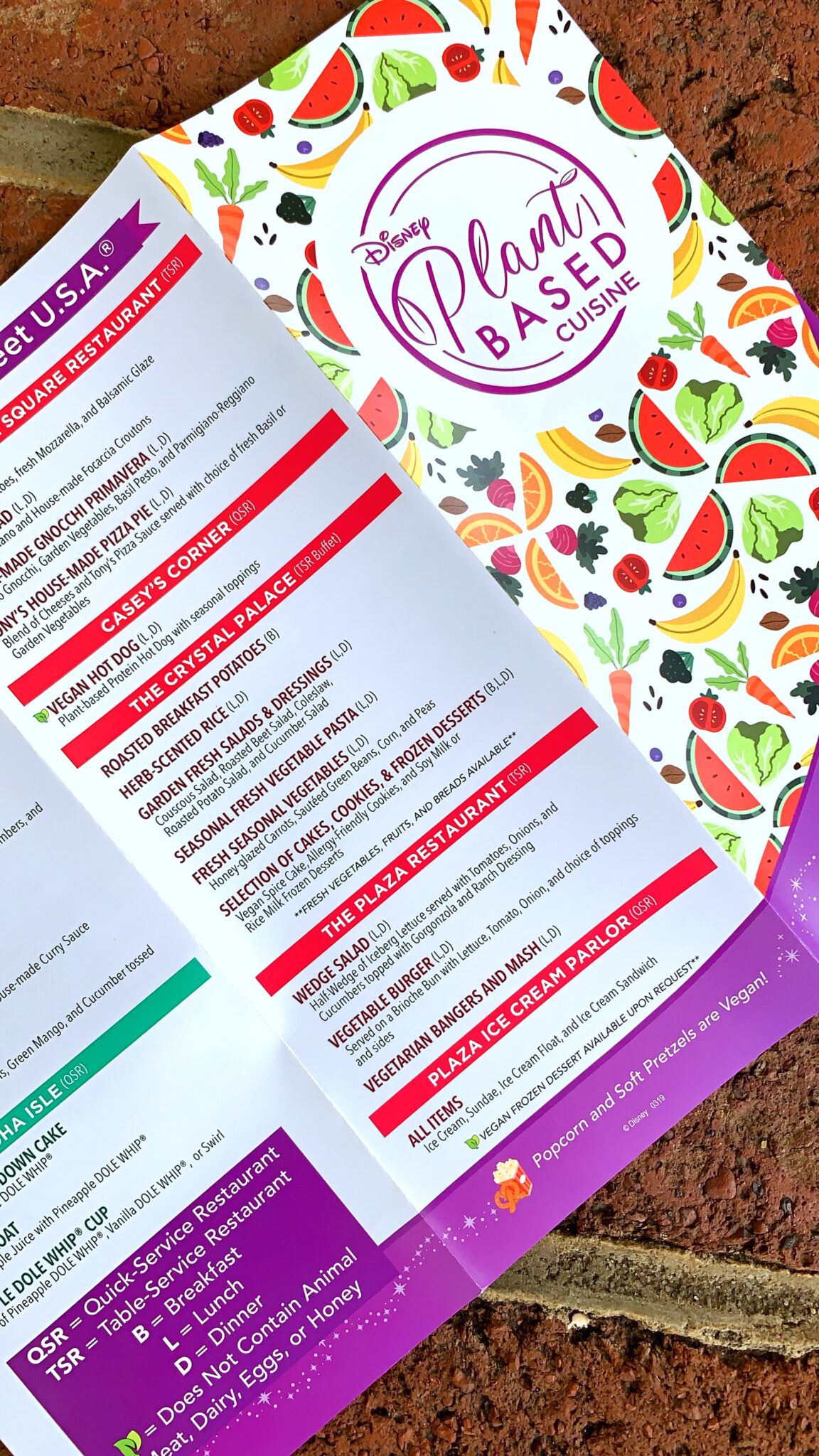 Disney Releases Official Plant Based Cuisine Guide Map for Vegans and ...