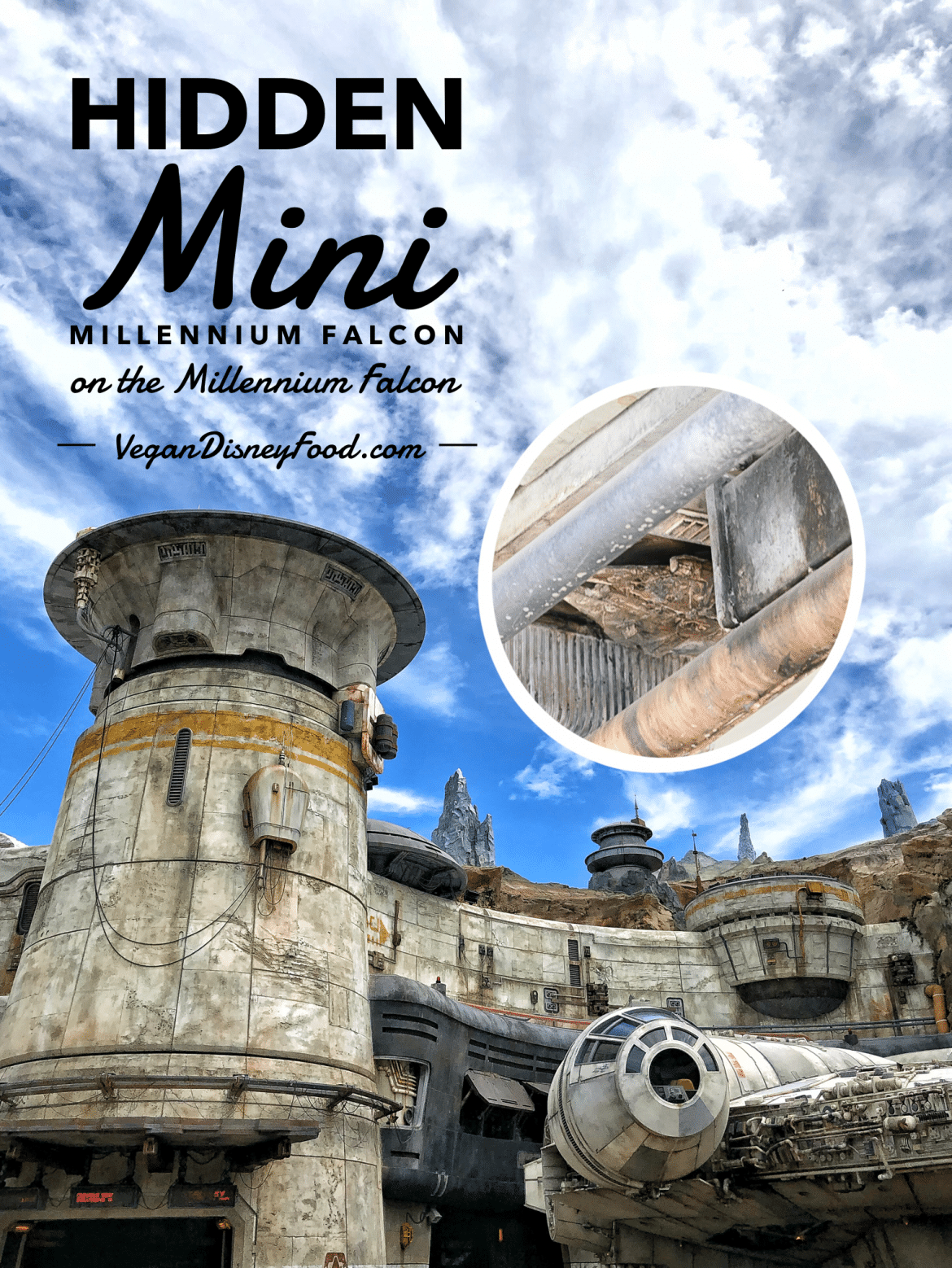Hidden Mini Millennium Falcon on the Millennium Falcon in Star Wars ...