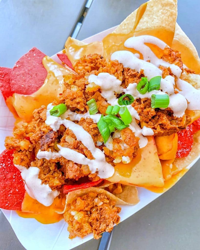 Vegan Backlot Nachos at Studio Catering in Disney California Adventure