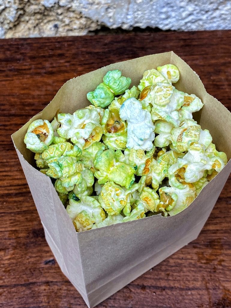 Vegan Galaxy Grains Popcorn in Star Wars Galaxy’s Edge at Disney World