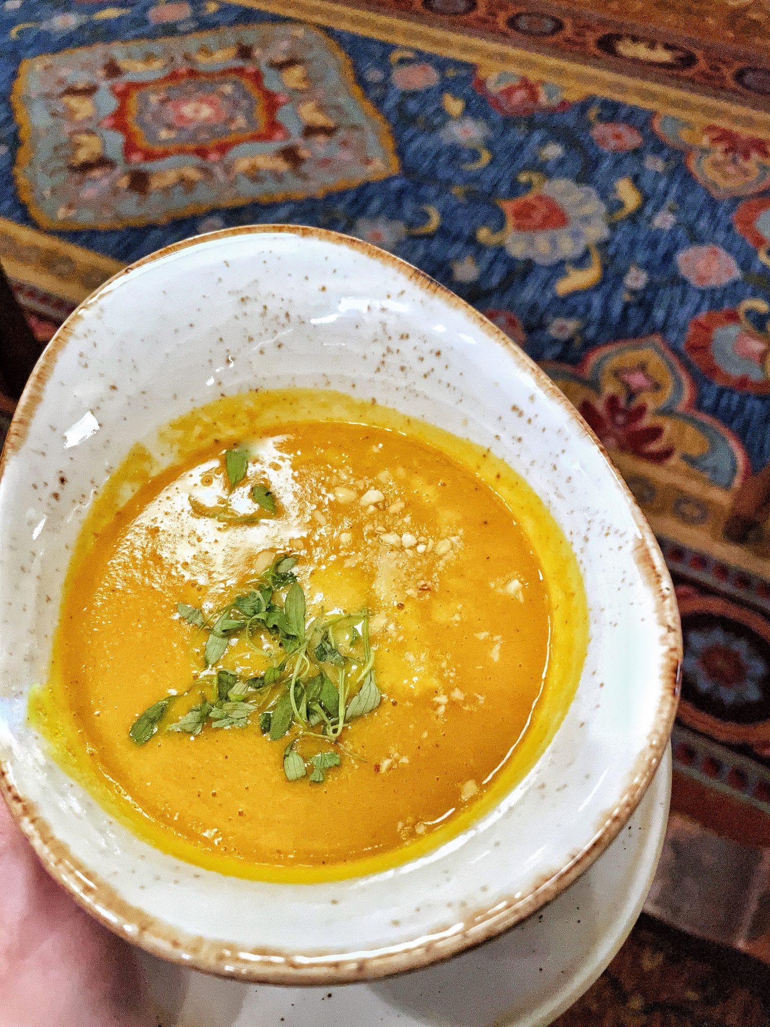 Carrot Ginger Soup at Skipper Canteen in the Magic Kingdom - Vegan ...