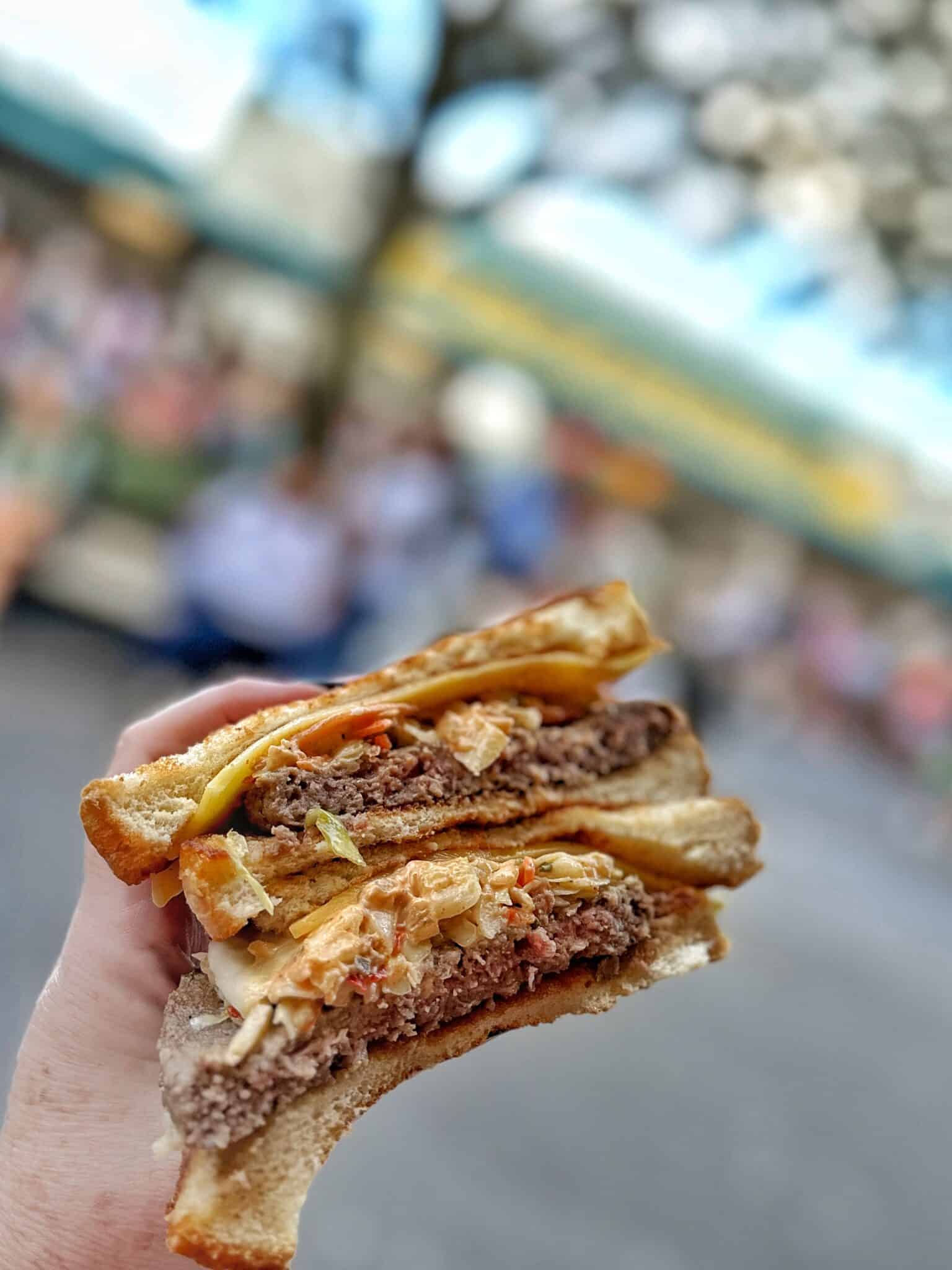 Plant-Based Patty Melt at Cosmic Rays Starlight Cafe in Tomorrowland at ...